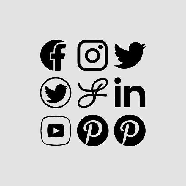 Icon set black white artboard | Premium AI-generated vector Icon set black white artboard | Premium AI-generated vector