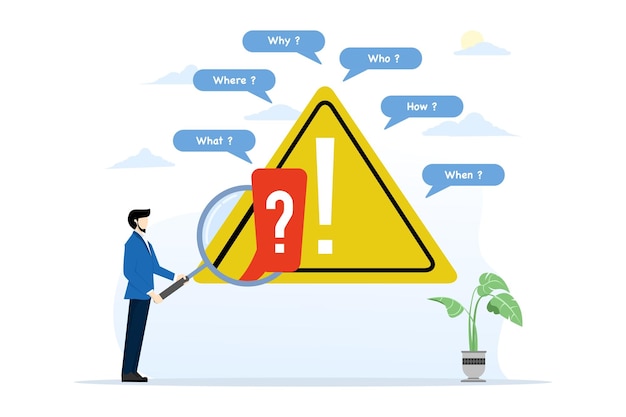 Premium Vector | Illustration of the concept of problem identification ... Premium Vector | Illustration of the concept of problem identification ...