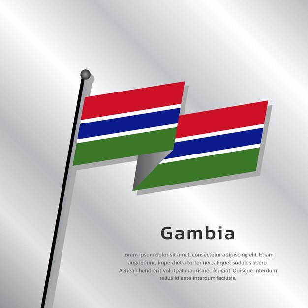 Premium Vector Illustration Of Gambia Flag Template