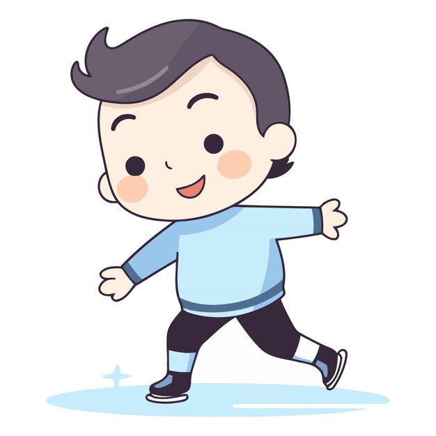 Premium Vector | Illustration of a Kid Boy Running in a Blue TShirt Premium Vector | Illustration of a Kid Boy Running in a Blue TShirt
