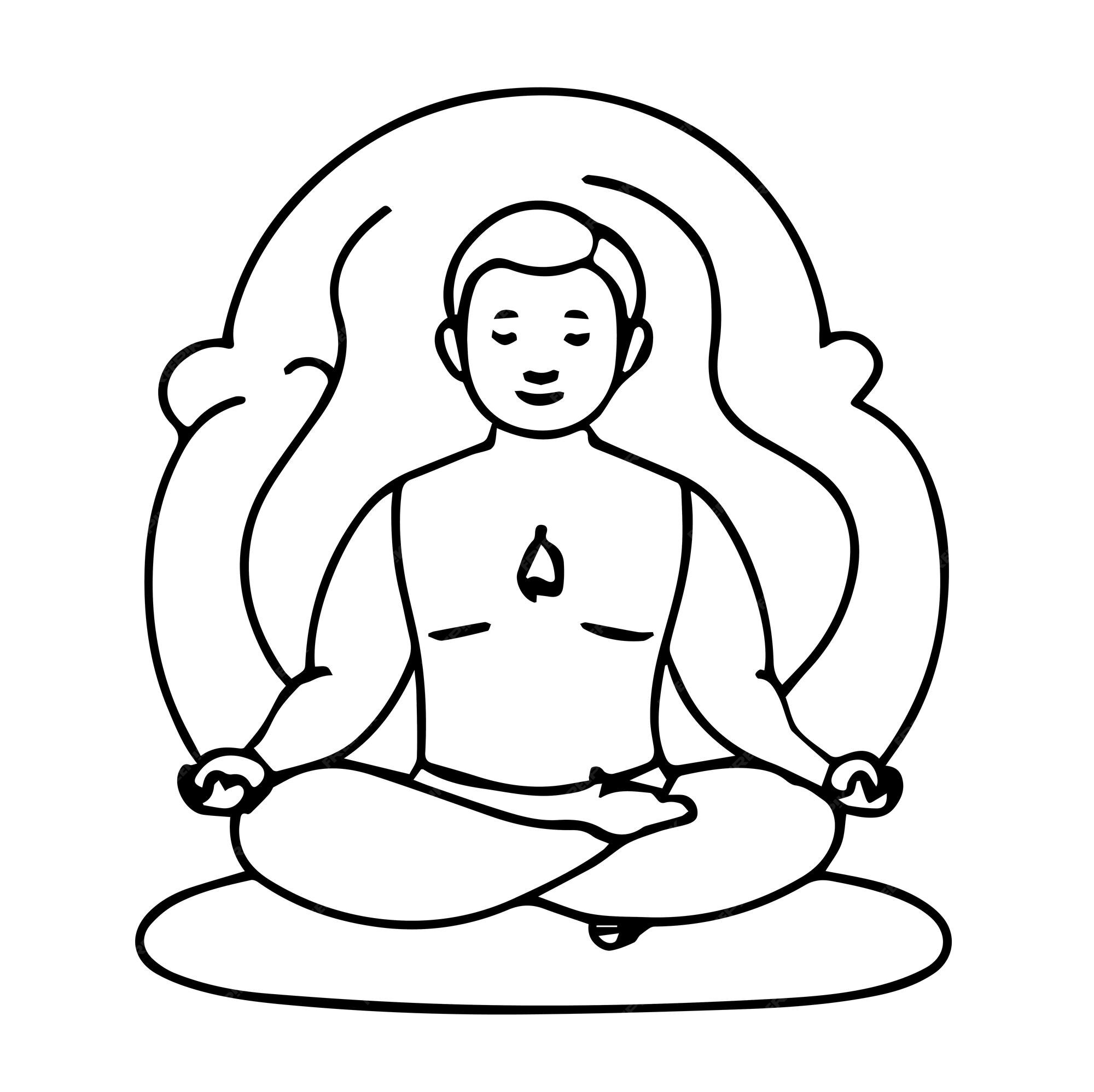 Illustration of a man doing yoga vector design icon | Premium AI ... Illustration of a man doing yoga vector design icon | Premium AI ...