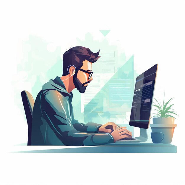 One developer Vectors & Illustrations for Free Download | Freepik