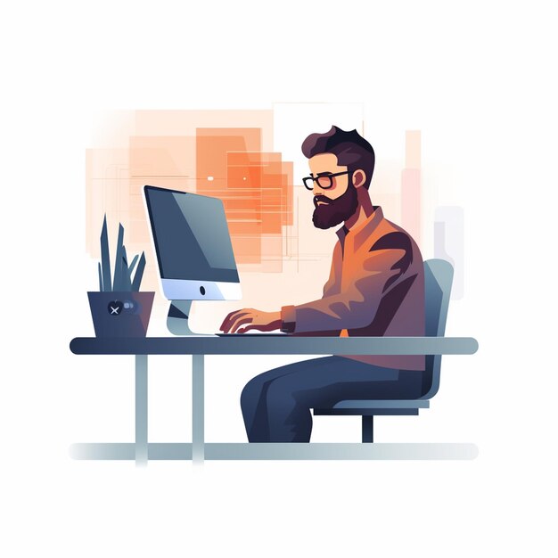 Page 3 | Men Using Computers Vectors & Illustrations for Free Download