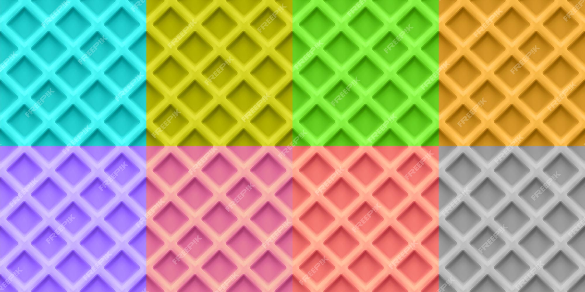 Premium Vector | Illustration of seamless pattern waffle textures in ... Premium Vector | Illustration of seamless pattern waffle textures in ...
