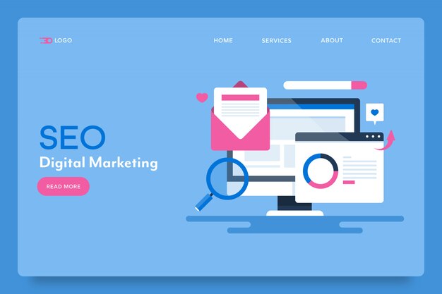 Premium Vector | Illustration of SEO optimization conceptual Premium Vector | Illustration of SEO optimization conceptual