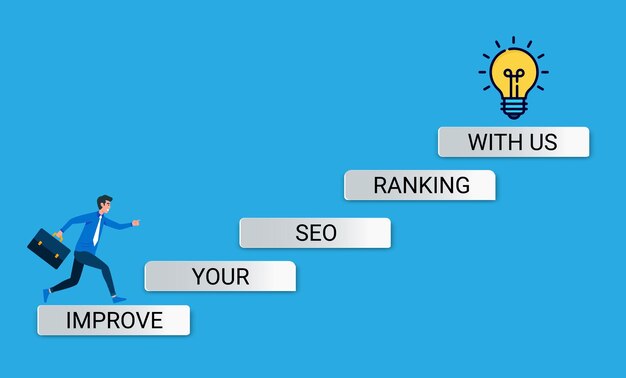 Premium Vector Improve Your Seo Search Engine Optimization Ranking