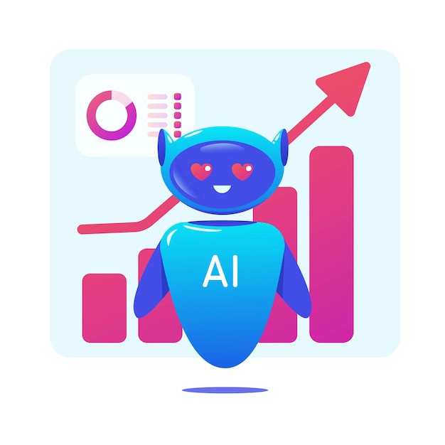 Premium Vector | Improving sales of AI robots Trading bot Stock trading ... Premium Vector | Improving sales of AI robots Trading bot Stock trading ...
