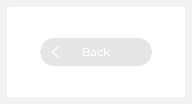 Premium Vector | Inactive back button ui element template Premium Vector | Inactive back button ui element template