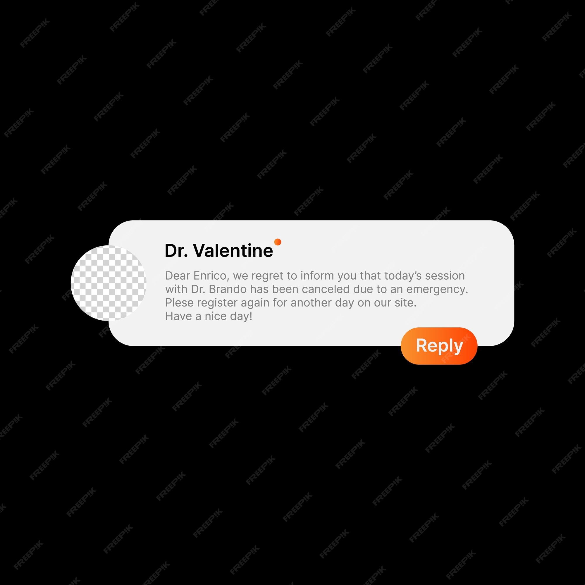 Premium Vector Incoming Inform Message Notification Banner Illustration Social Media Ui