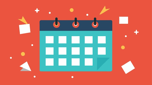 Premium Vector | Inconsistent schedules an erratic calendar with tered ... Premium Vector | Inconsistent schedules an erratic calendar with tered ...