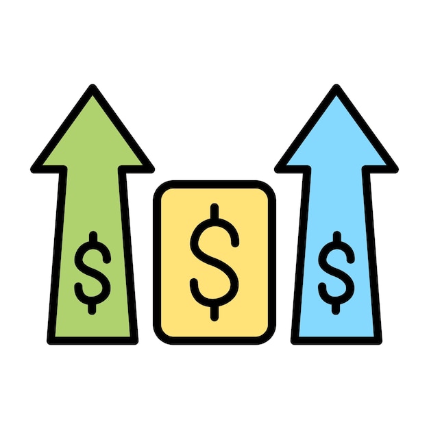 Premium Vector | Increase and decrease in rate flat illustration