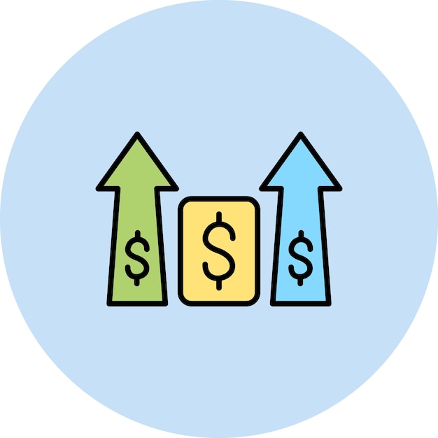 Premium Vector | Increase and decrease in rate flat illustration