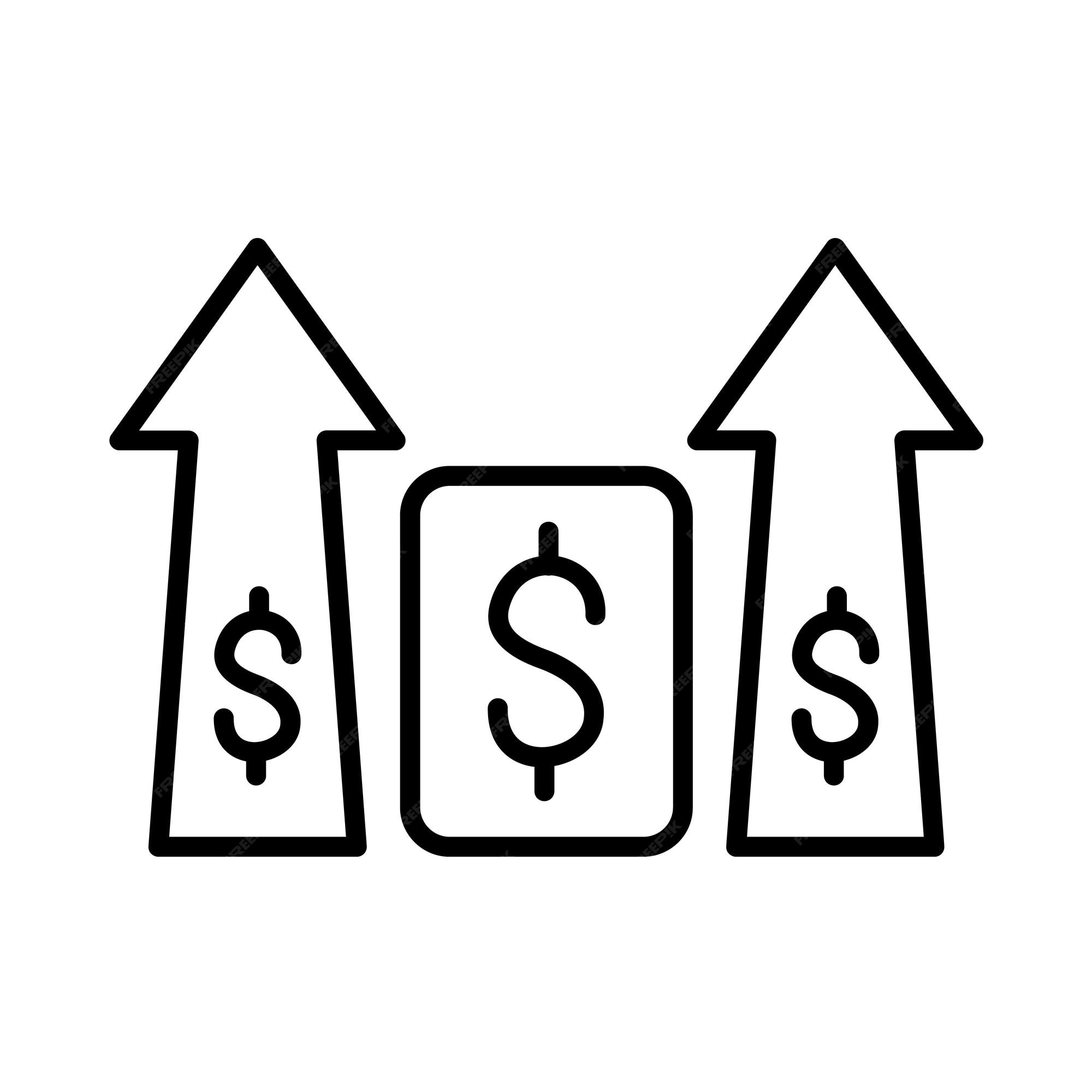 Premium Vector | Increase and decrease in rate line illustration