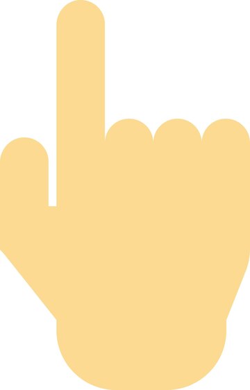 Premium Vector | Index finger illustration in minimal style Premium Vector | Index finger illustration in minimal style