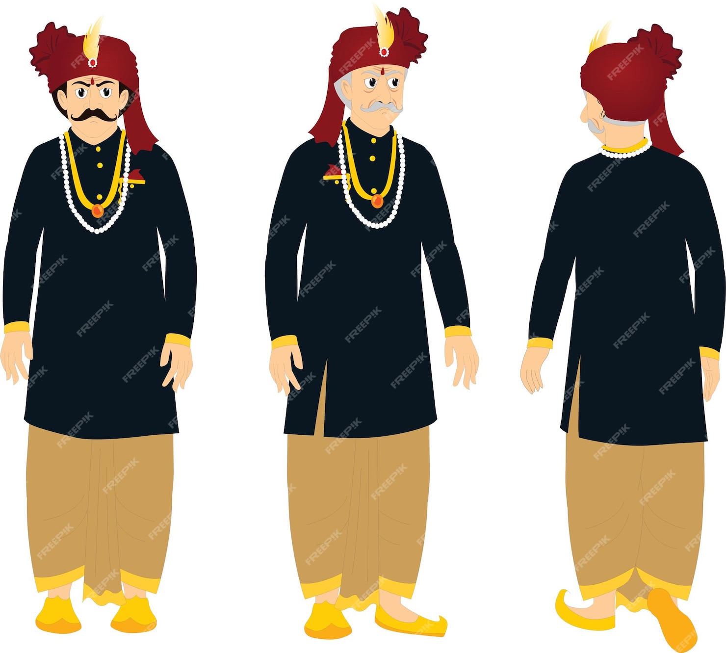 Premium Vector | Indian man indian characters indian old man indian ... Premium Vector | Indian man indian characters indian old man indian ...