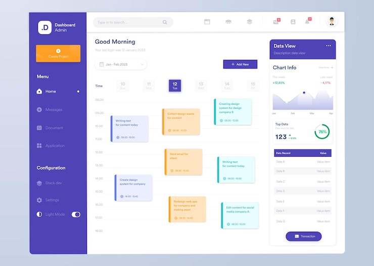 Premium Vector | Infographic dashboard UI design with graphs charts and ...