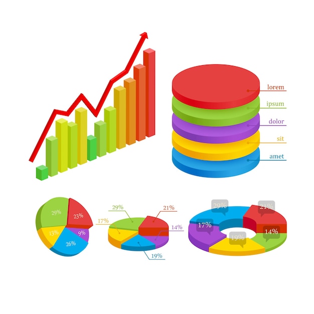 Premium Vector Infographic Design Vector Set Collection Vector