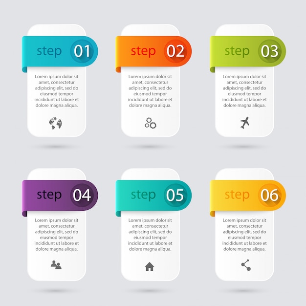 Premium Vector | Infographic steps illustration Premium Vector | Infographic steps illustration