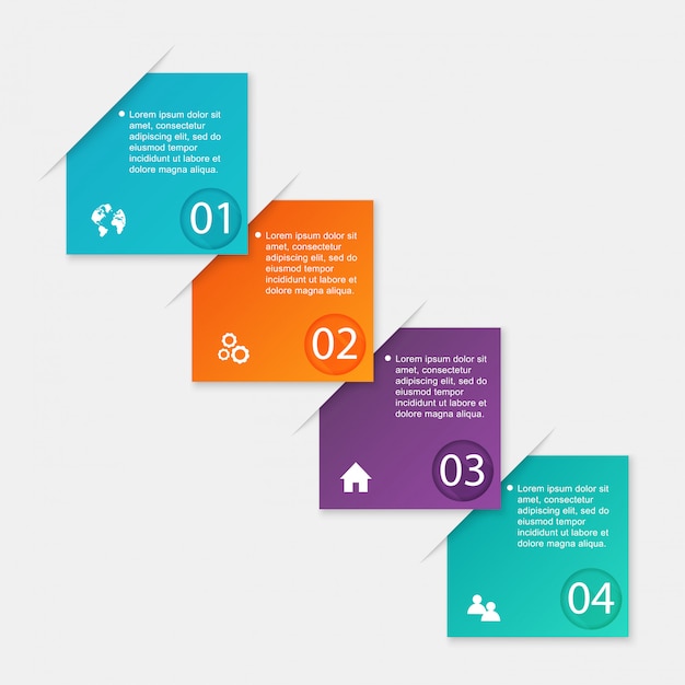Premium Vector | Infographic steps illustration Premium Vector | Infographic steps illustration