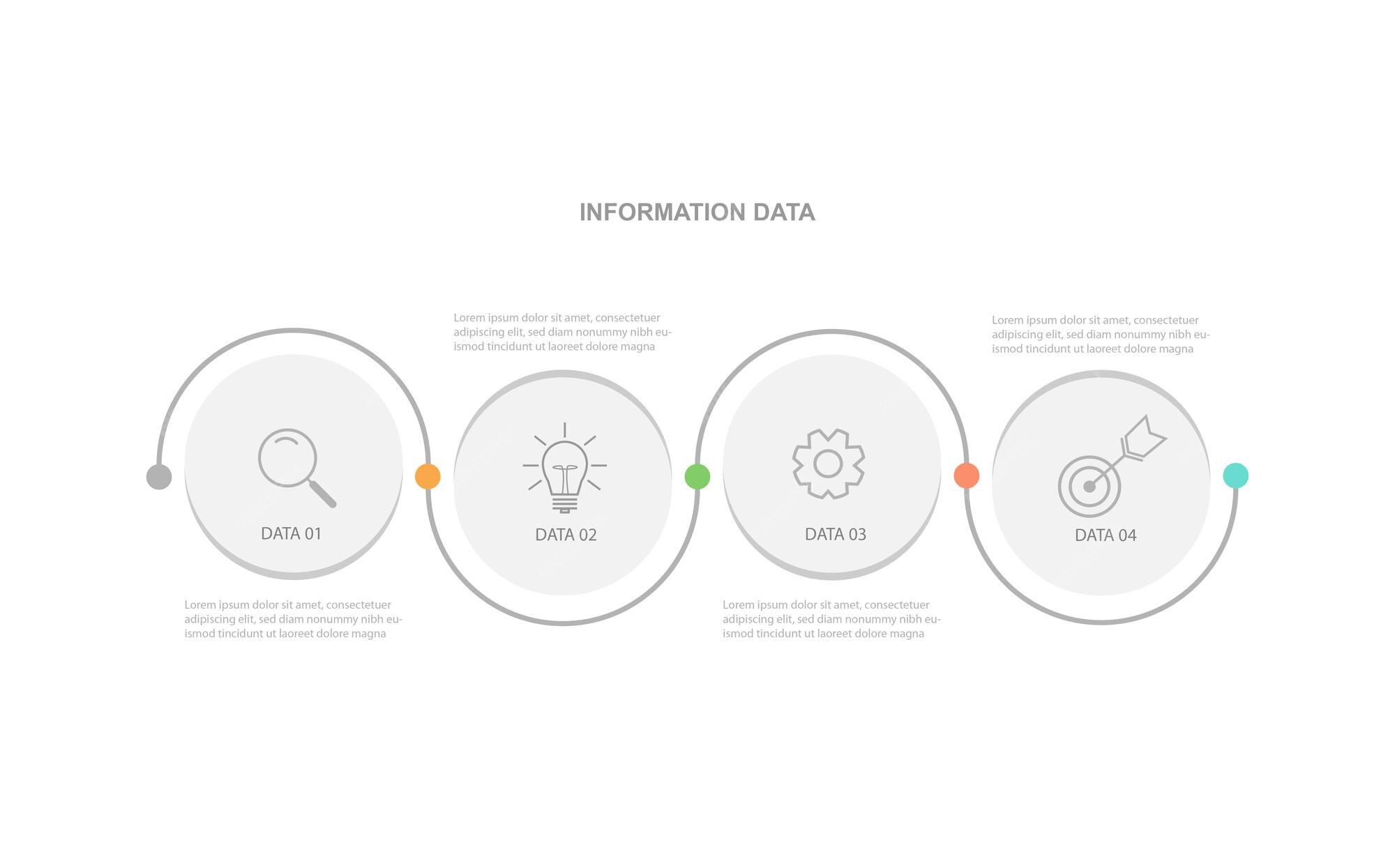 Premium Vector Infographic Template Design Vector