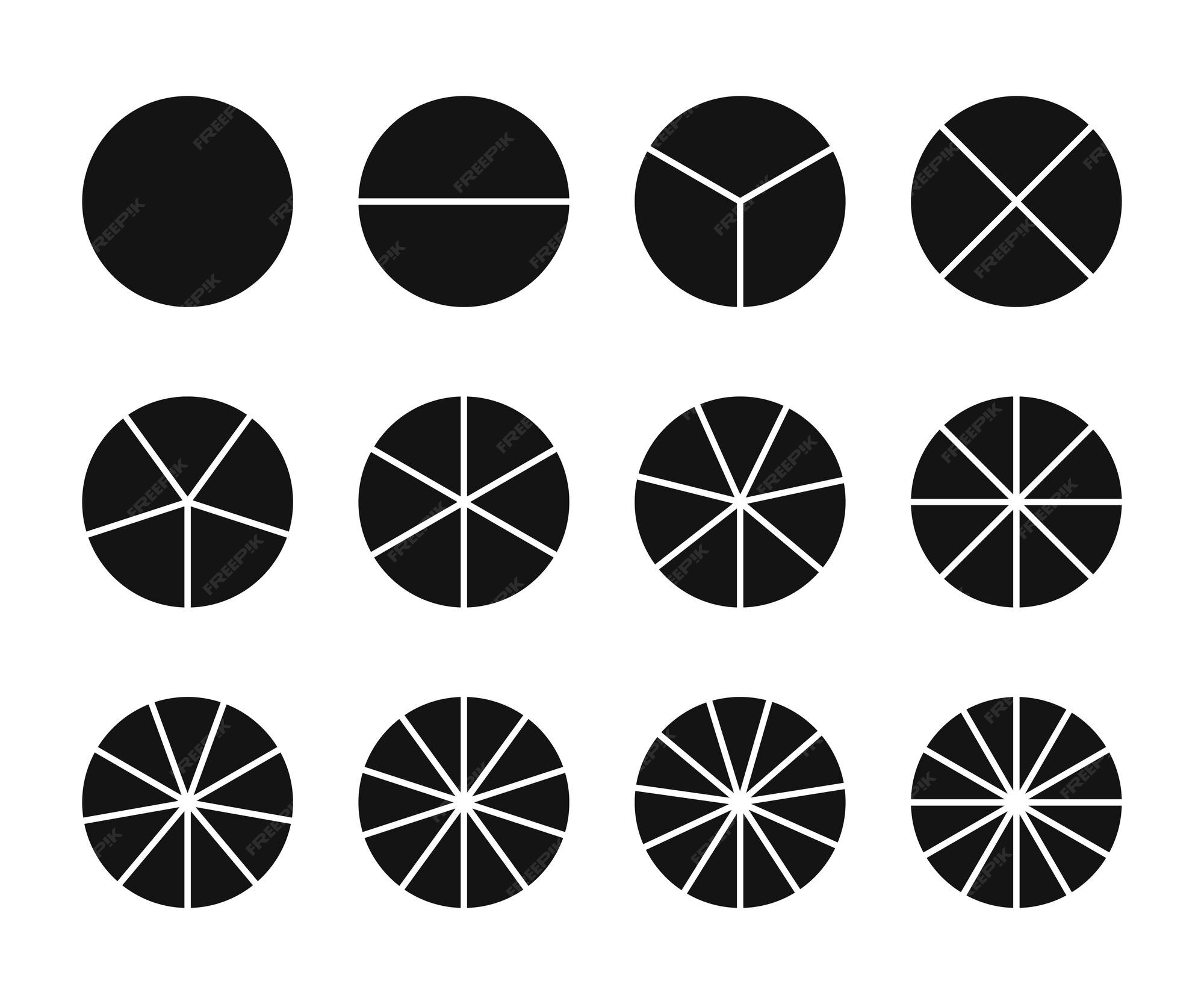 Premium Vector | Infographic vector illustration or circles divided ... Premium Vector | Infographic vector illustration or circles divided ...