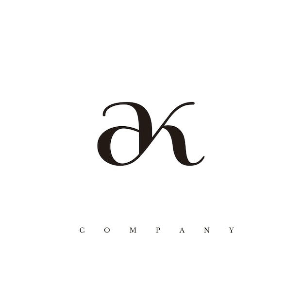 Premium Vector | Initial ak logo design vector Premium Vector | Initial ak logo design vector