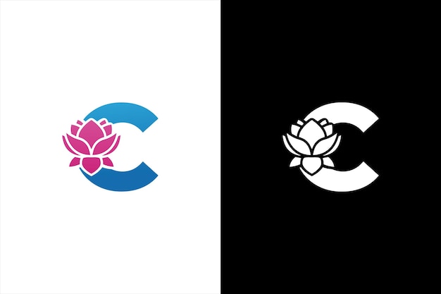Premium Vector | Initial c lily flower logo letter c vector alphabet ... Premium Vector | Initial c lily flower logo letter c vector alphabet ...