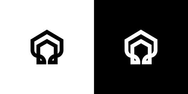 Premium Vector | Initial house logo abstract Premium Vector | Initial house logo abstract
