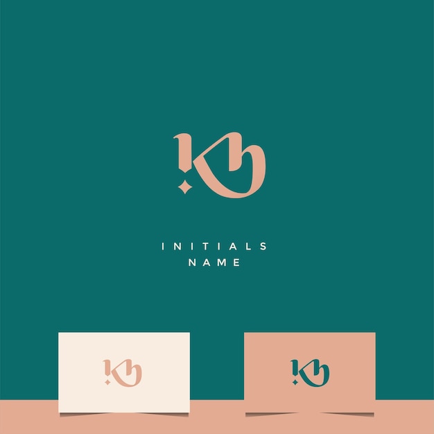 Premium Vector | Initial kh monogram logo design Premium Vector | Initial kh monogram logo design