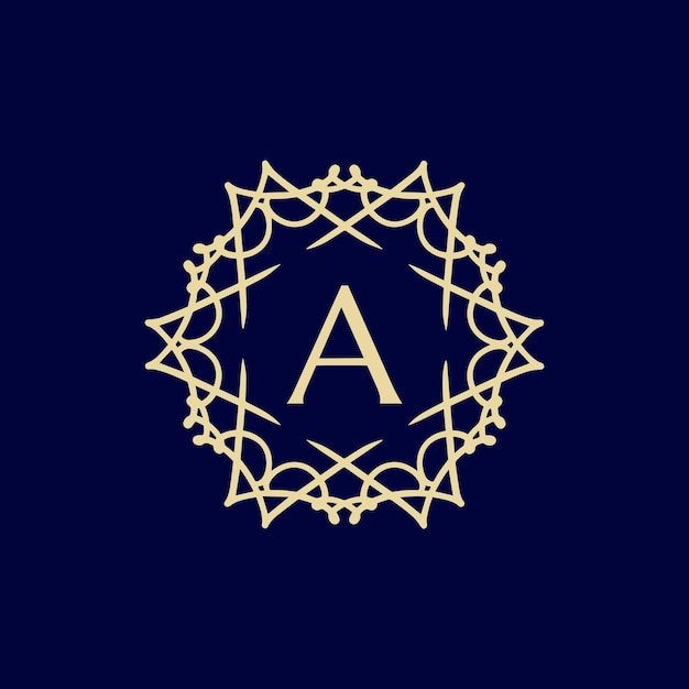 Premium Vector | Initial letter a floral ornamental border circle frame ... Premium Vector | Initial letter a floral ornamental border circle frame ...
