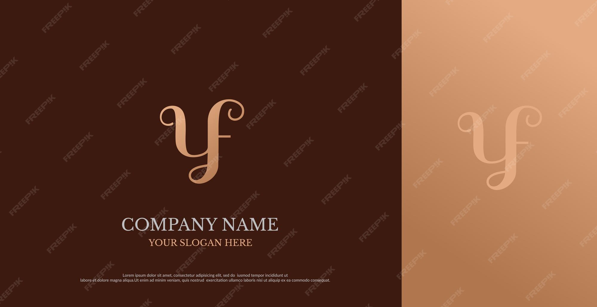 Premium Vector | Initial YF Logo Design Vector Premium Vector | Initial YF Logo Design Vector