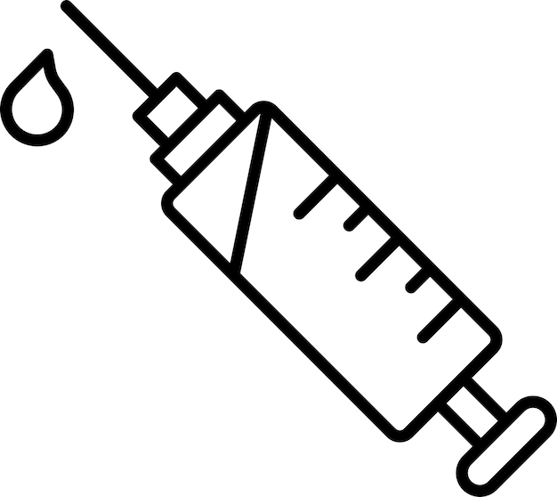 Premium Vector | Injection Outline vector illustration icon Premium Vector | Injection Outline vector illustration icon