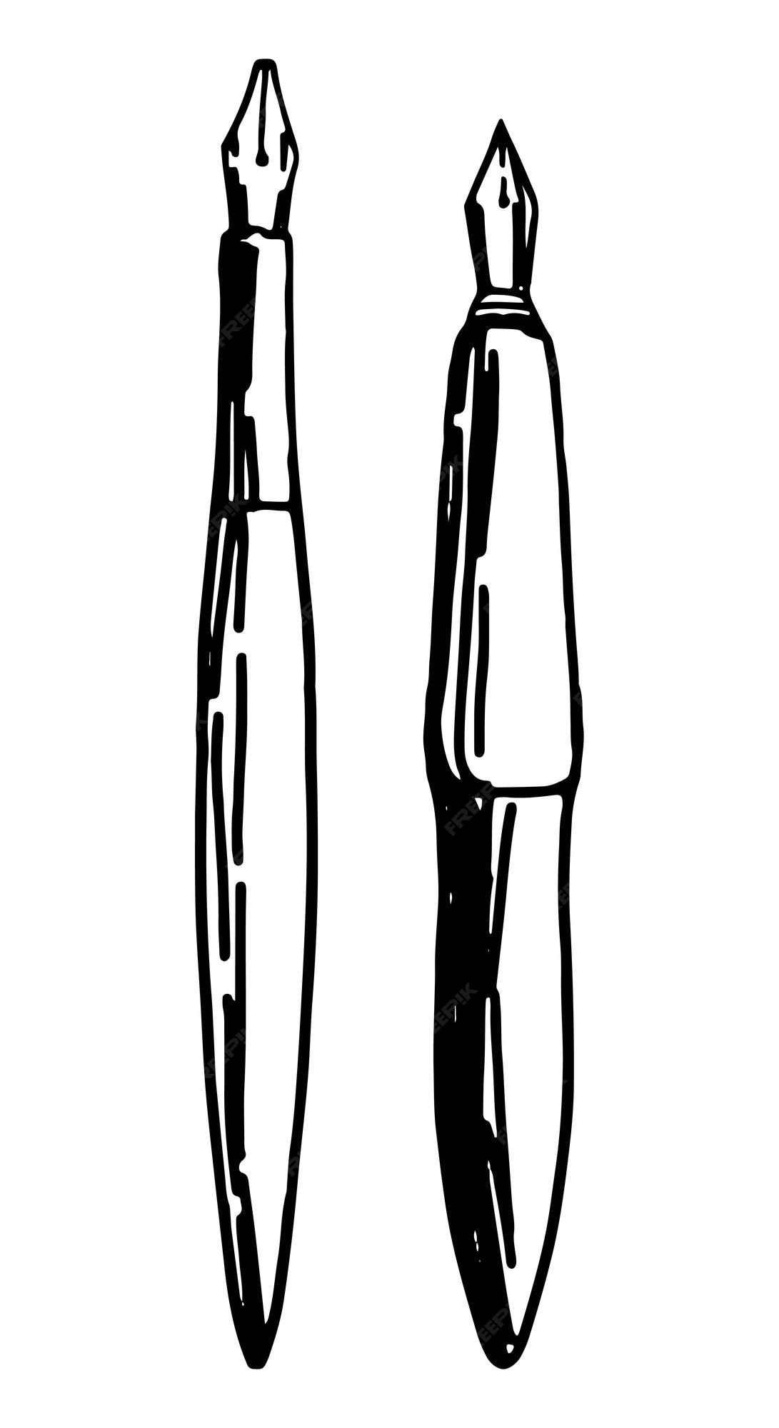Fountain Pen Outline Fountain Pen Outline