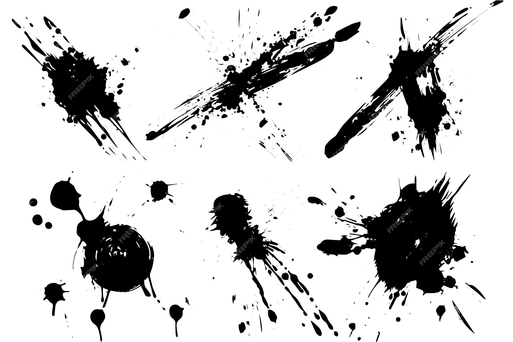 Premium Vector | Ink Splatter Vector Set Dynamic Black and White Patterns Premium Vector | Ink Splatter Vector Set Dynamic Black and White Patterns