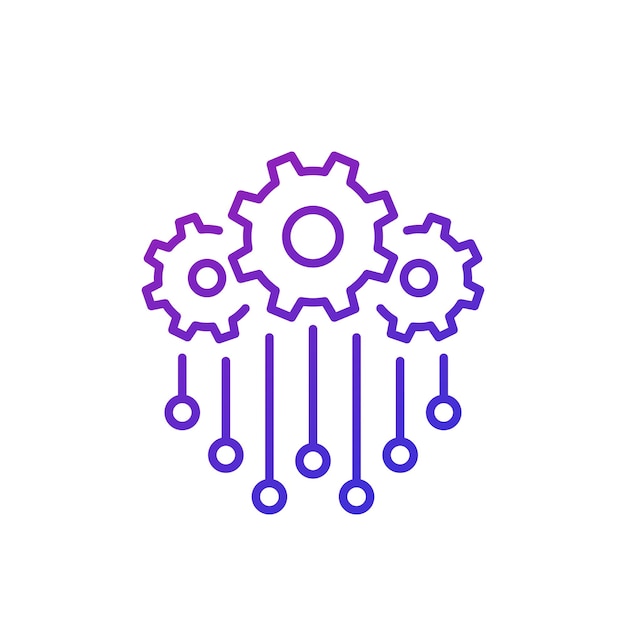 Premium Vector | Integration line icon vector design Premium Vector | Integration line icon vector design