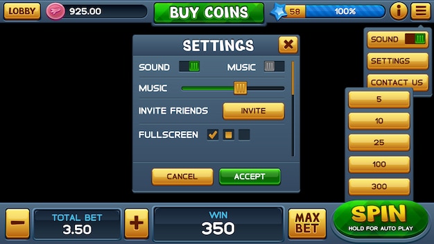 Premium Vector | Interface buttons set for games or apps Premium Vector | Interface buttons set for games or apps