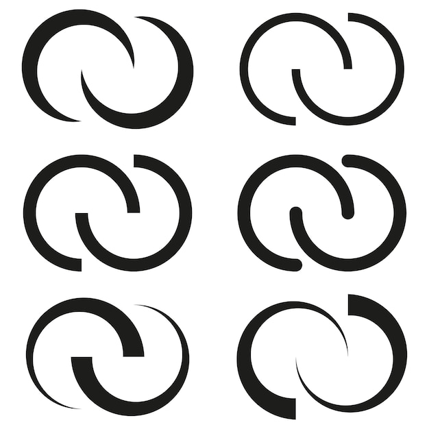 Premium Vector | Interlace interconnected intersecting circles rings ... Premium Vector | Interlace interconnected intersecting circles rings ...