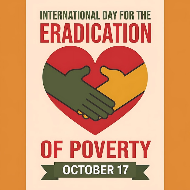International Day For The Eradication Of Poverty Poster Vector Image
