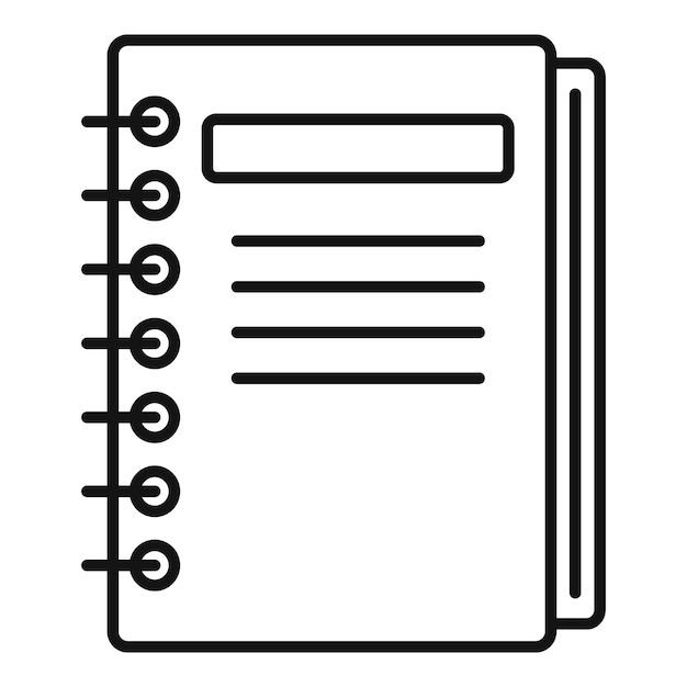 Premium Vector | Inventory notebook icon outline inventory notebook ... Premium Vector | Inventory notebook icon outline inventory notebook ...