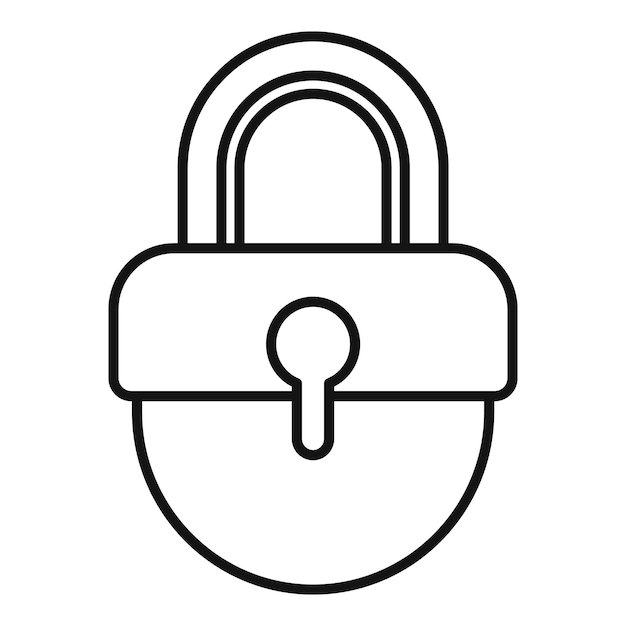 Premium Vector | Investigator padlock icon outline investigator padlock ... Premium Vector | Investigator padlock icon outline investigator padlock ...