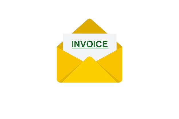 Premium Vector | Invoice icon vector email message received with bill ... Premium Vector | Invoice icon vector email message received with bill ...
