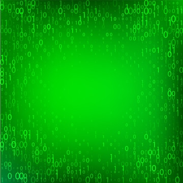 Premium Vector | Isolated abstract green color binary code fall ...