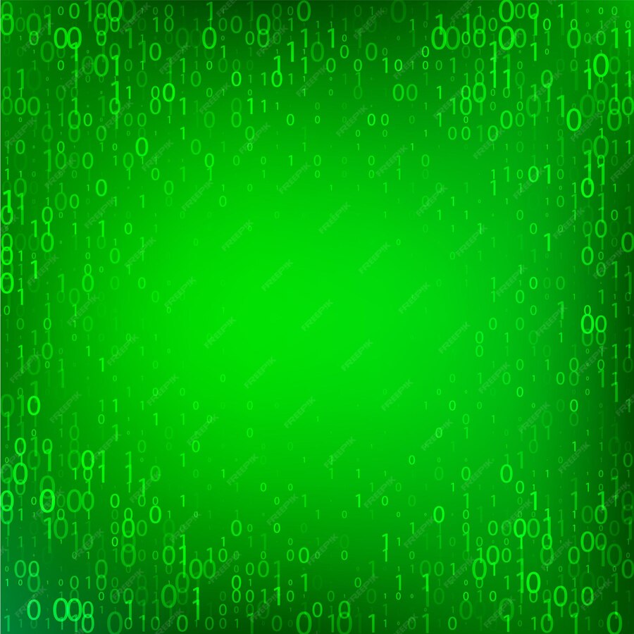Premium Vector | Isolated abstract green color binary code fall background programming element ...