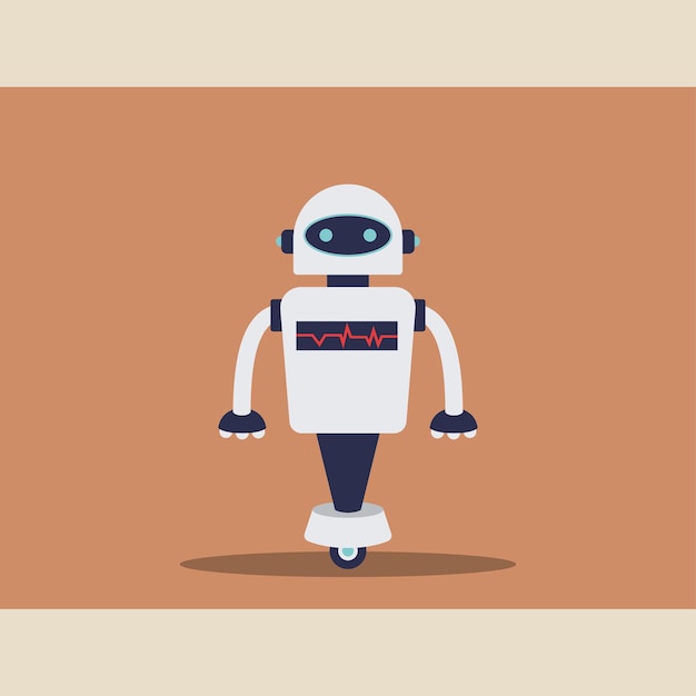 Premium Vector Isolated Cute Colored Robot Character Vector