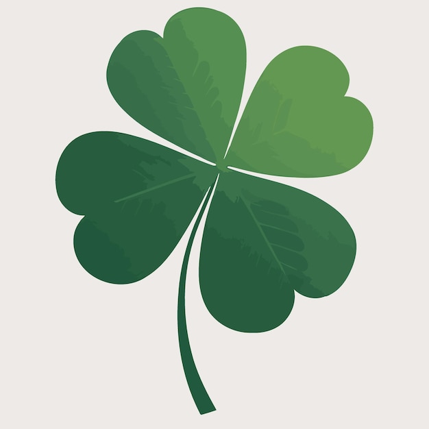 Premium Vector | Isolated green four leaf clover Premium Vector | Isolated green four leaf clover