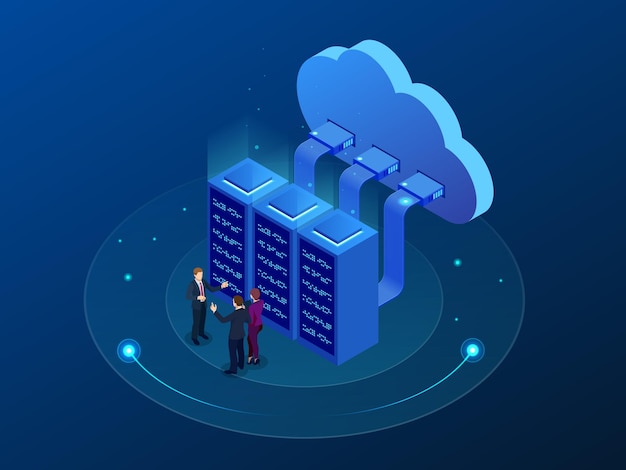 Premium Vector | Isometric Cloud Computing concept. Isometric cloud ... Premium Vector | Isometric Cloud Computing concept. Isometric cloud ...