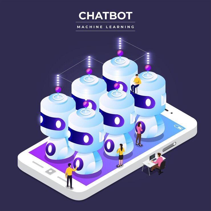 Premium Vector | Isometric concept chat bot technology. artificial ... Premium Vector | Isometric concept chat bot technology. artificial ...