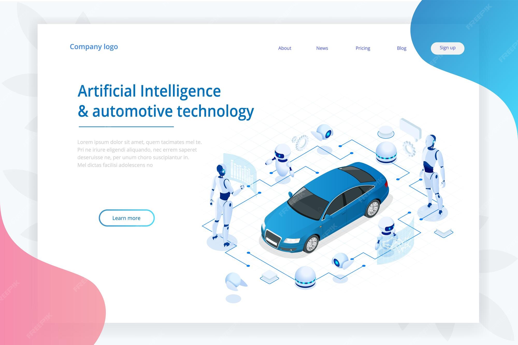 Premium Vector | Isometric cybernetic robots works with a virtual ...