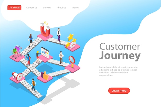 Premium Vector | Isometric flat vector landing page template of ... Premium Vector | Isometric flat vector landing page template of ...