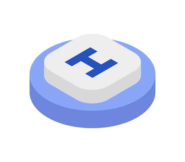Premium Vector | Isometric helipad Premium Vector | Isometric helipad